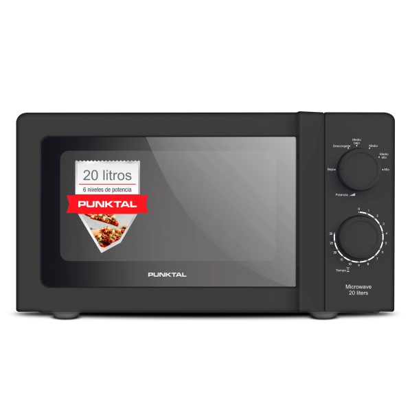 Microondas PUNKTAL Negro PK-2019M - Imperio Electrodomésticos